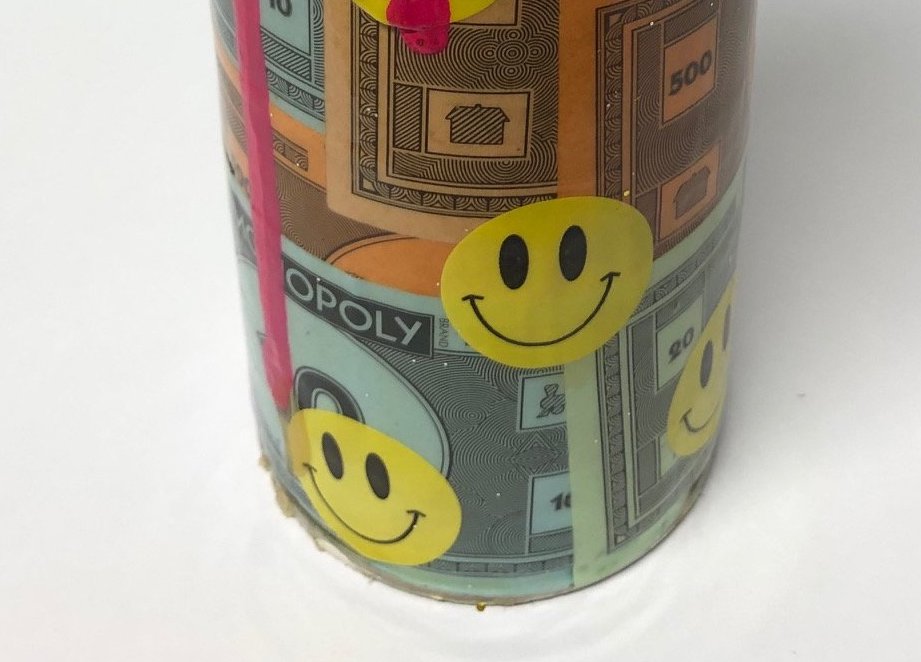 Happy Money Spray Can Sculpture – BARRIE J DAVIES